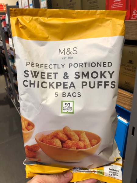 M & S Sweet And Smoky Chickpea Puffs - 1Source