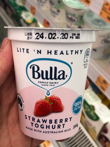 Bulla Family Dairy Strawberry Yoghurt - 1Source