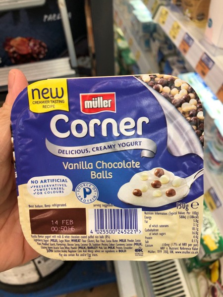Muller Corner Vanilla Chocolate Balls Creamy Yogurt - 1Source