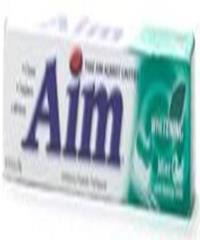Aim Gel Anticavity Fluoride Toothpaste Whitening, Mint Gel - 1Source
