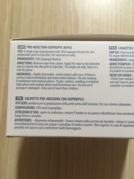 Optipro Pre-Injection Isopropyl Wipes - 1Source