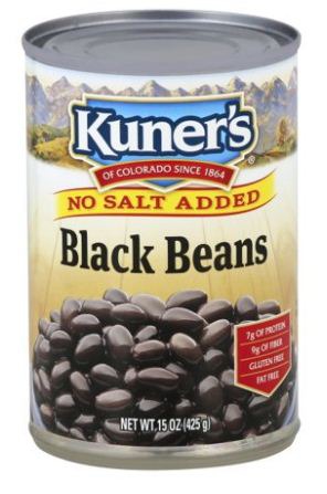 Kuner'S Black Beans No Salt Added - 1Source