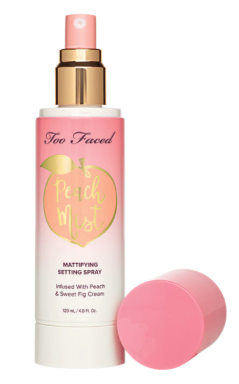 Too Faced Peach Mist Setting Spray MATTIFYING SETTING SPRAY INFUSED ...