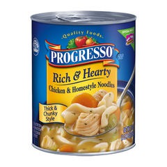 Progresso Rich & Hearty Chicken & Homestyle Noodles Soup - 1Source
