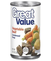Great Value Vegetable Beef Condensed Soup - 1Source