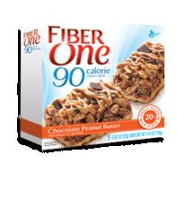 Fiber One Chewy Bars, 90 Calorie Peanut Butter - 1Source