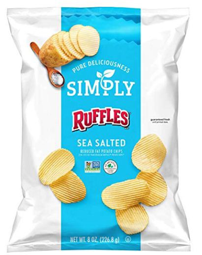 Ruffles Simply Sea Salted Reduced Fat Potato Chips - 1Source