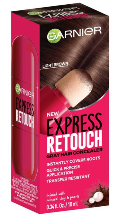Garnier Express Retouch Gray Hair Concealer Light Brown - 1Source