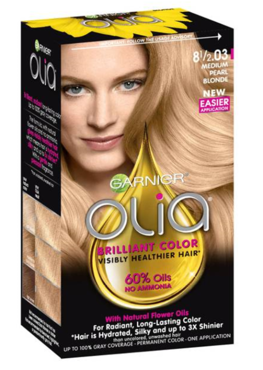 Garnier Olia Ammonia Free Hair Color Olia 8 1/2.03 Medium Pearl Blonde - 1Source