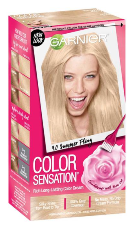 Garnier Rich Long Lasting Color Color Sensation 9.0 Light Natural ...