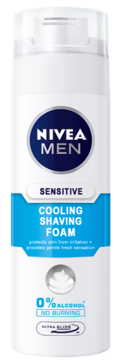 NIVEA MEN SENSITIVE COOLING SHAVING FOAM - 1Source