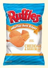 Ruffles Cheddar & Sour Cream Flavored Potato Chips - 1Source