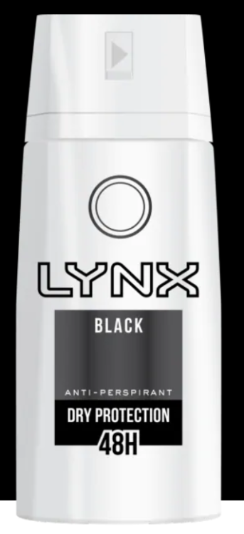 LYNX Men Lynx Black Anti-Perspirant Deodorant Aerosol - 1Source