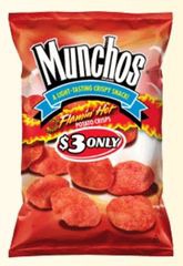 Munchos Flamin' Hot Flavored Potato Crisps - 1Source