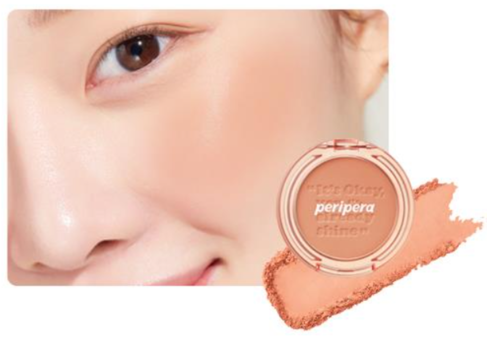 Peripera Pure Blushed Sunshine Cheek 04 Hazel Orange - 1Source