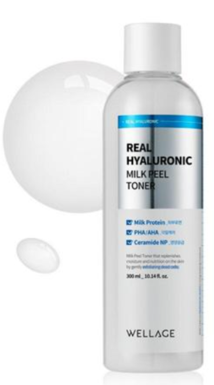 WELLAGE Real Hyaluronic Milk Peel Toner - 1Source