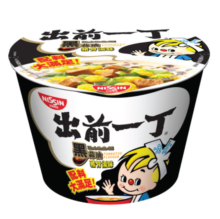 Nissin Demae Iccho Bowl Black Garlic Oil Tonkotsu Flavour 日清 出前一丁 碗麵 黑蒜 ...