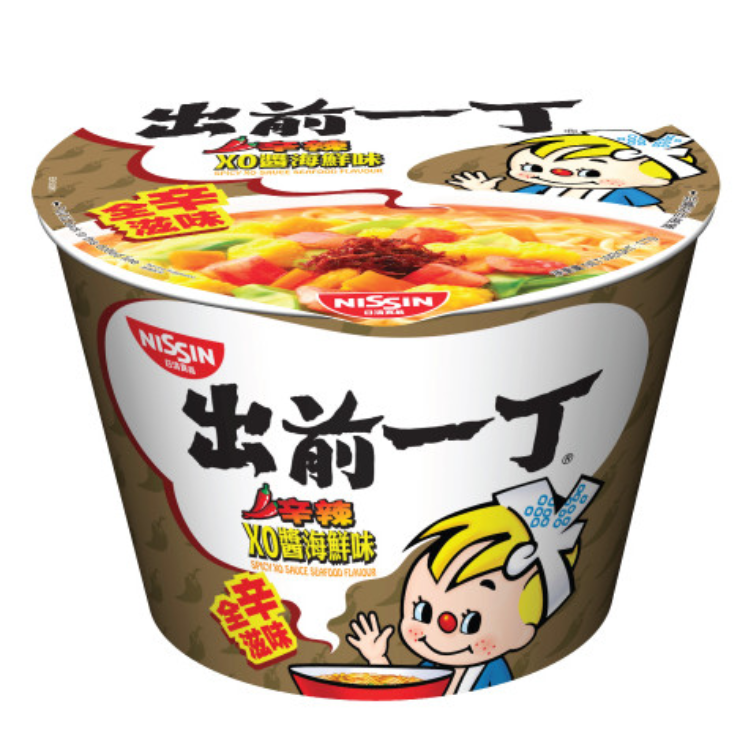 Nissin Demae Iccho Bowl Spicy XO Sauce Seafood Flavour 日清 出前一丁 碗麵 辛辣XO醬 ...