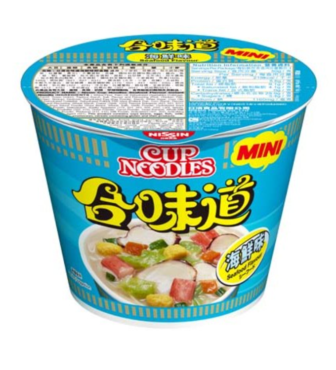 Nissin Cup Noodles Mini Cup Seafood Flavour 日清合味道 迷你杯麵 海鮮味 - 1Source
