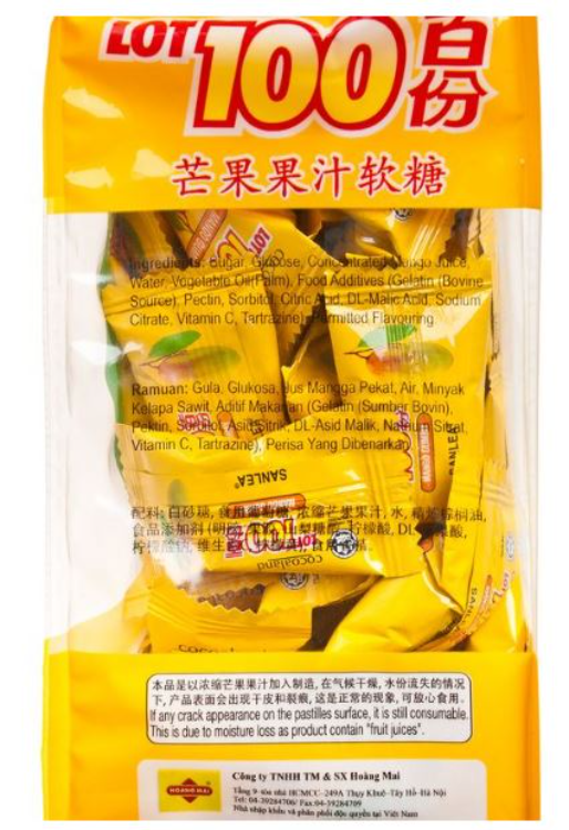 COCOALAND LOT100 MANGO GUMMY CANDY COCOALAND 百份百果汁軟糖 芒果 - 1Source