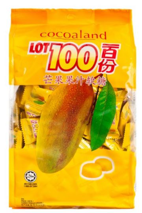 COCOALAND LOT100 MANGO GUMMY CANDY COCOALAND 百份百果汁軟糖 芒果 - 1Source
