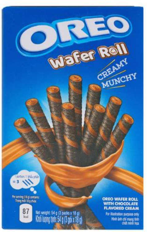 OREO CHOCO WAFER ROLL OREO 奧里奧 夾心威化 朱古力味 - 1Source