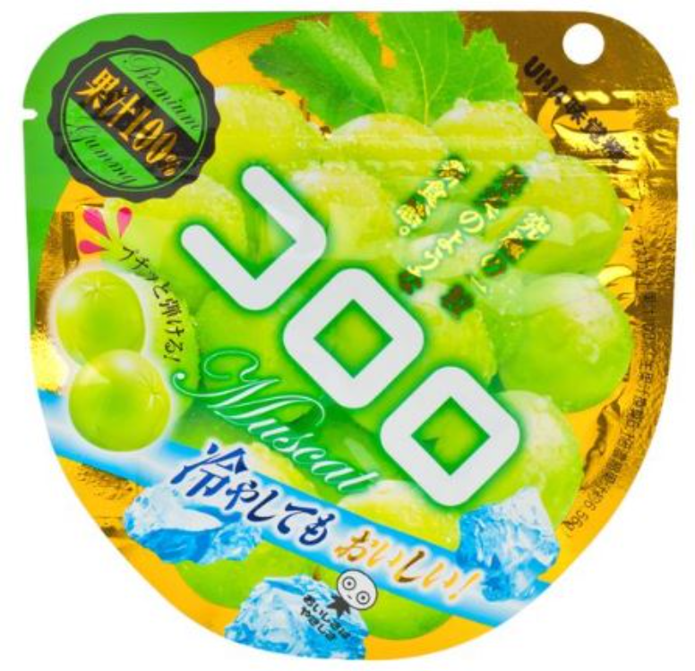 UHA CORORO GUMMY CANDY GREEN MUSCAT GRAPE UHA CORORO軟糖 青提子味 - 1Source