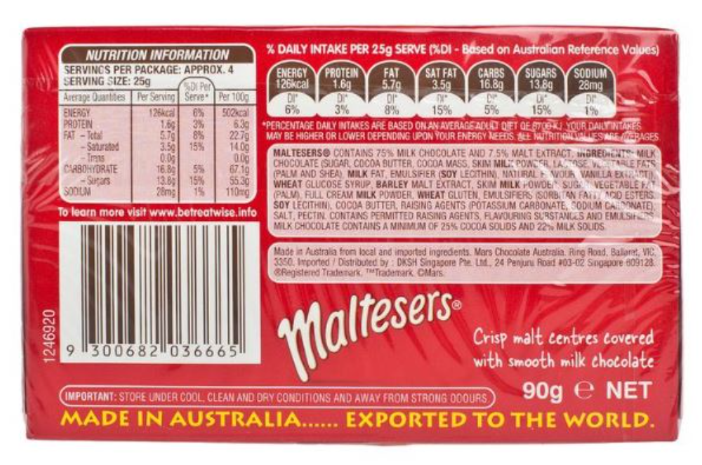 MALTESERS MALTESERS BOX 麥提莎 麥提莎 - 1Source