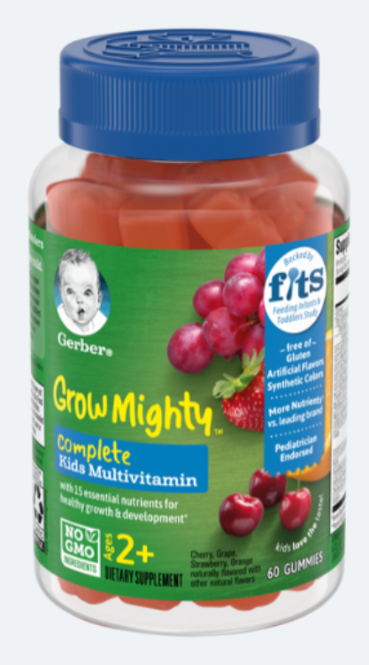Gerber Grow Mighty Complete Kids Multivitamin - 1Source