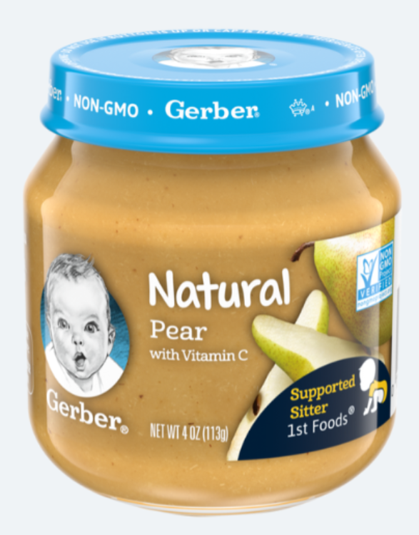Gerber NATURAL 1ST FOODS Pear - 1Source