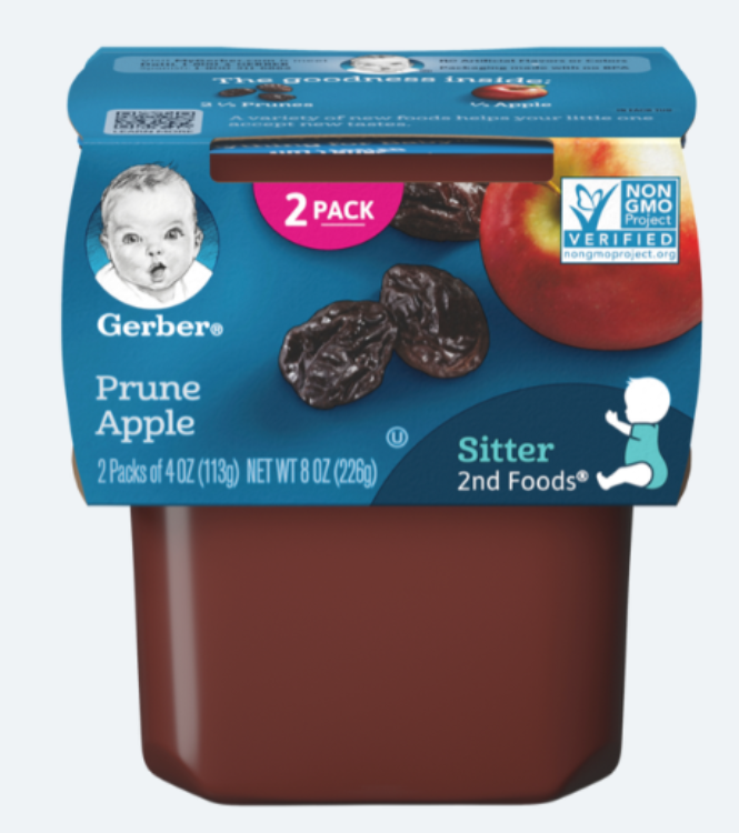 Gerber 2ND FOODS Prune Apple - 1Source