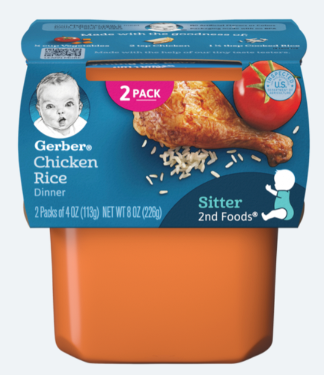 Gerber 2ND FOODS Chicken Rice Dinner - 1Source
