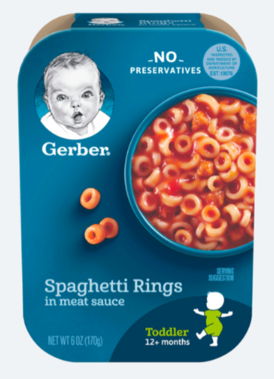 Gerber TODDLER MEALS Spaghetti Rings - 1Source