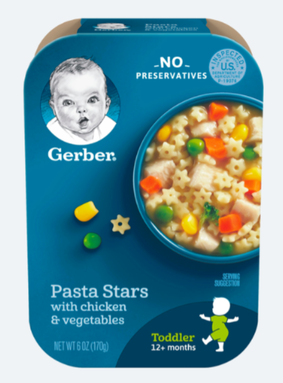 Gerber TODDLER MEALS Pasta Stars - 1Source