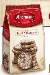 Archway Classic Flavors, Crispy Iced Oatmeal Cookies - 1Source