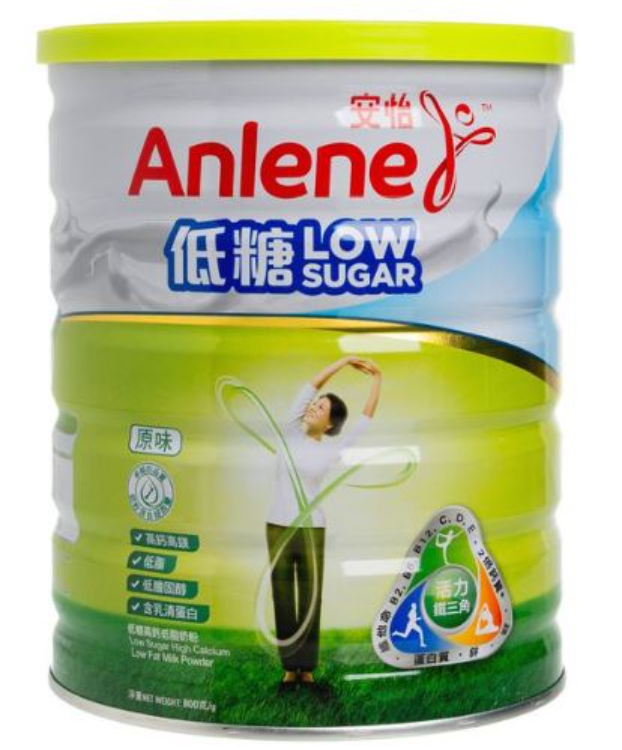 ANLENE LOW SUGAR HIGH CALCIUM LOW FAT MILK POWDER 安怡 低糖高鈣低脂奶粉 - 1Source