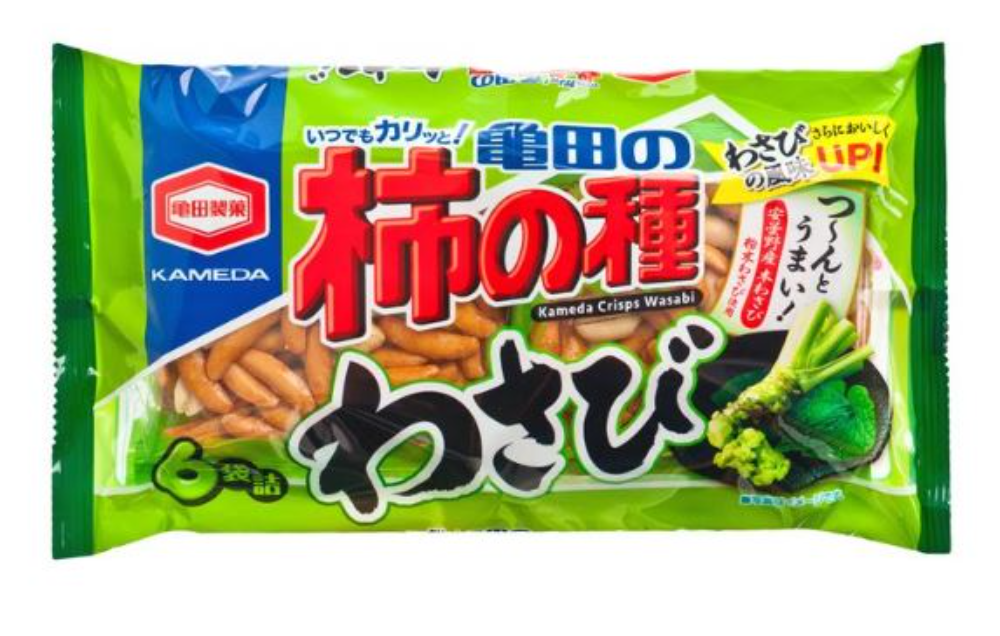 KAMEDA CRISPS AND PEANUTS WASABI FLAVOR KAMEDA 龜田 柿之種米果 芥末味 - 1Source