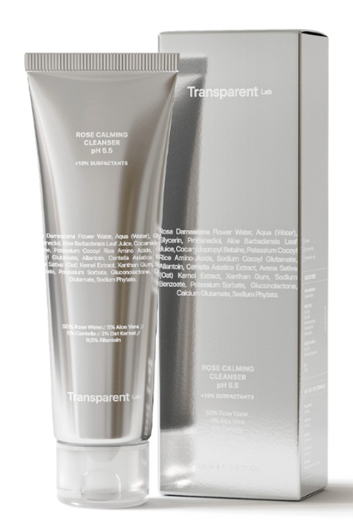 NICHE BEAUTY LAB TRANSPARENT ROSE CALMING CLEANSER PH 5.5 Gentle Face ...