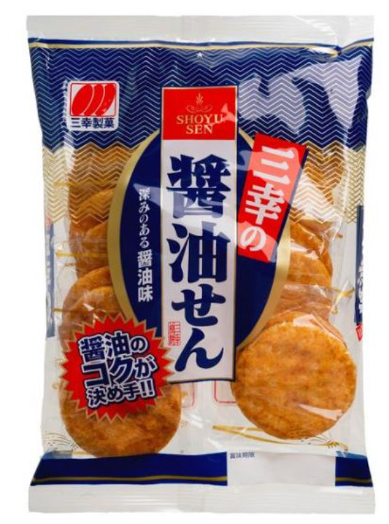SANKO RICE CRACKER SOYSAUCE FLAVOR SANKO 三幸 米餅 醬油 - 1Source
