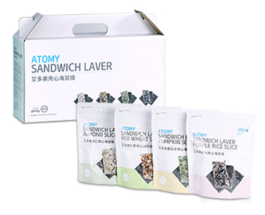Atomy FOOD Sandwich Laver Almond Seaweed - 1Source