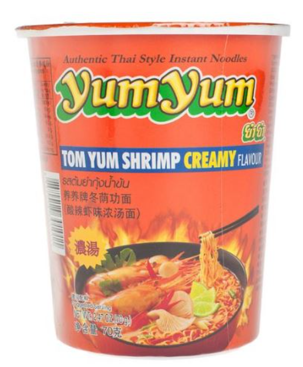 YUM YUM AUTHENTIC THAI STYLE CUP NOODLES TOMYUM SHRIMP CREAMY FLAVOUR ...