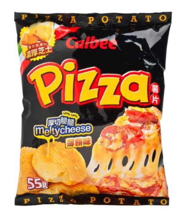CALBEE POTATO CHIPS PIZZA FLAVOUR 卡樂B Pizza薯片 - 1Source