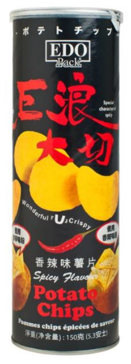 EDO PACK SPICY FLAVOUR POTATO CHIPS EDO PACK 巨浪大切香辣味薯片 - 1Source