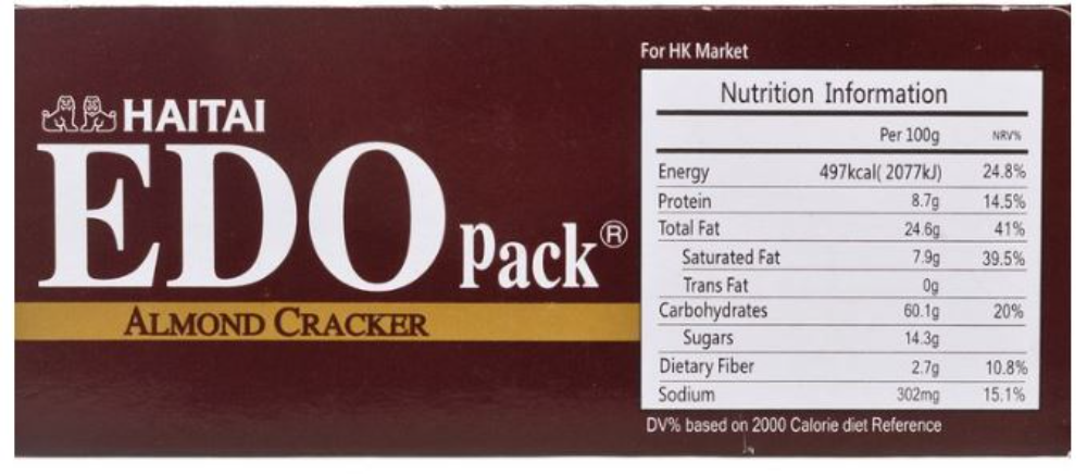 EDO PACK ALMOND CRACKER EDO PACK 杏仁餅 - 1Source