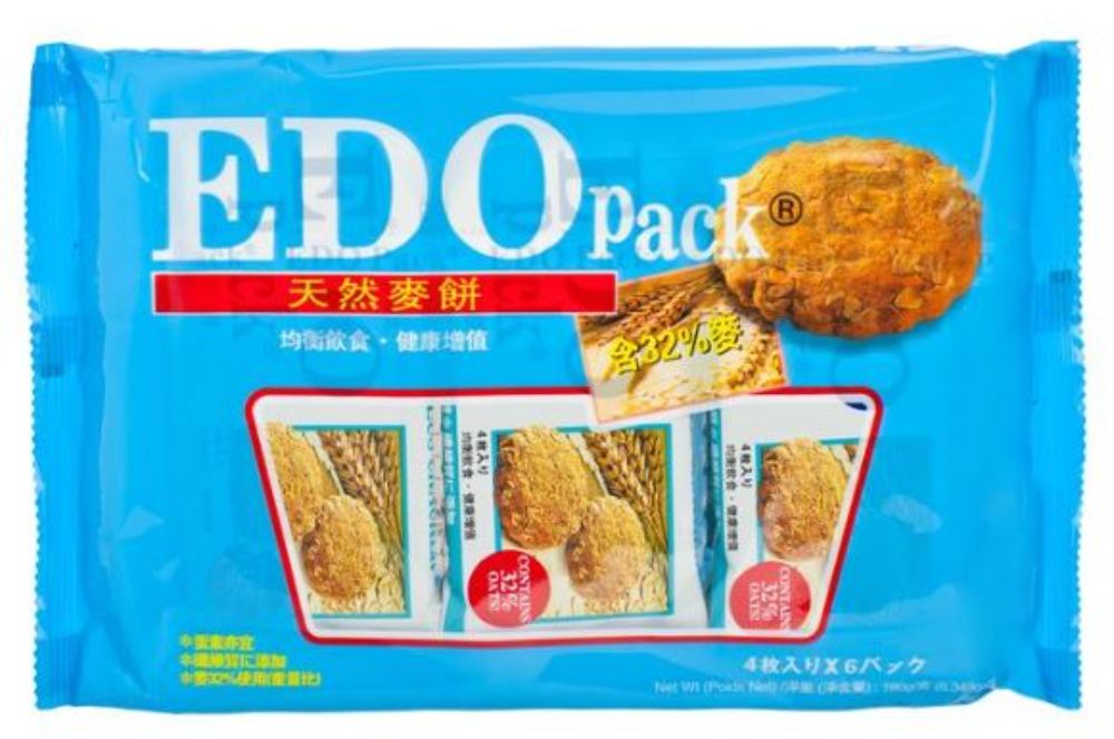 EDO PACK PAT PLUS CRACKER EDO PACK 天然營養麥餅 - 1Source