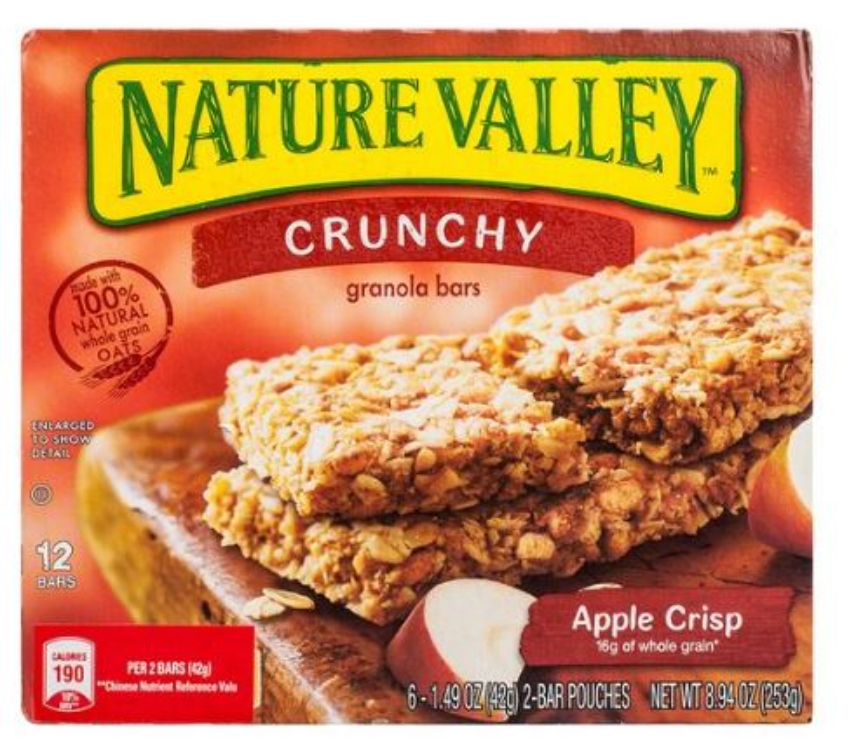 NATURE VALLEY CRUNCHY GRANOLA BAR APPLE CRISP NATURE VALLEY 天然營養脆條 蘋果 ...