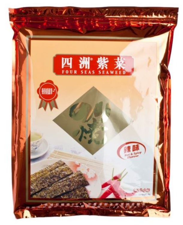 FOUR SEAS SEAWEED HOT & SPICY 四洲 紫菜 辣味 - 1Source