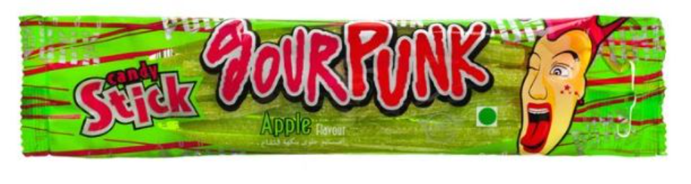 SOUR PUNK CANDY STICK APPLE FLAVOUR SOUR PUNK 橡皮糖 蘋果味 - 1Source