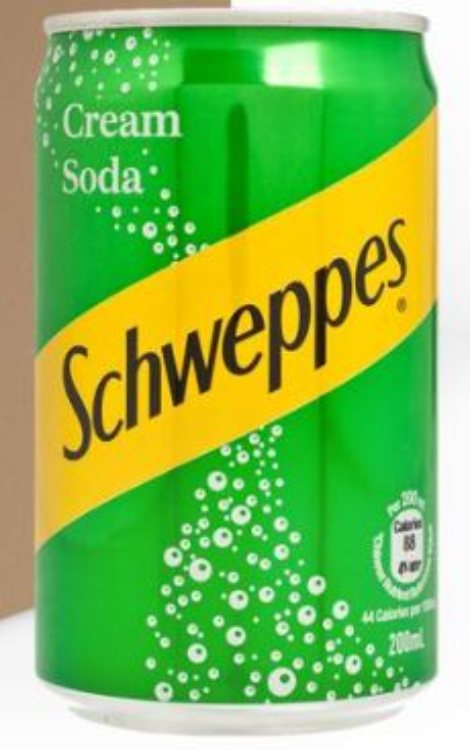 SCHWEPPES CREAM SODA MINI CAN 玉泉 忌廉味汽水迷你罐 - 1Source