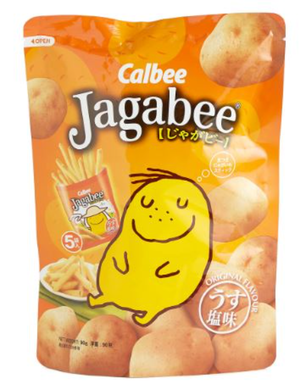 Calbee Jagabee Original Potato Sticks 卡樂B 宅卡B薯條(原味)企身袋裝 - 1Source